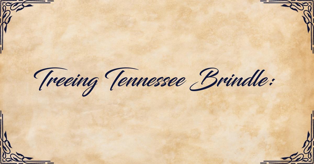 of Treeing Tennessee Brindle